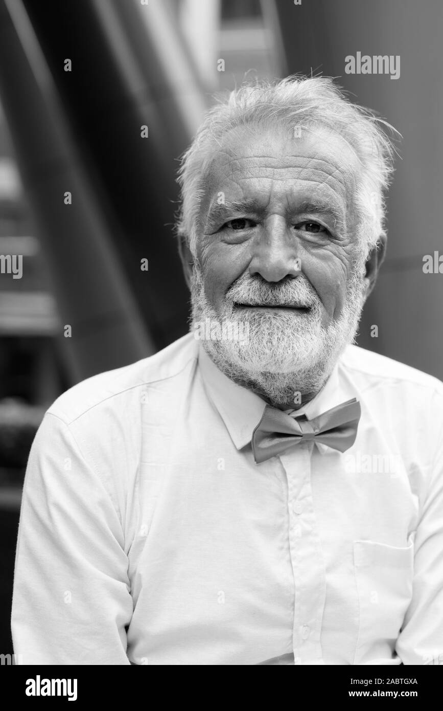 Senior elderly male tourist Black and White Stock Photos & Images - Alamy