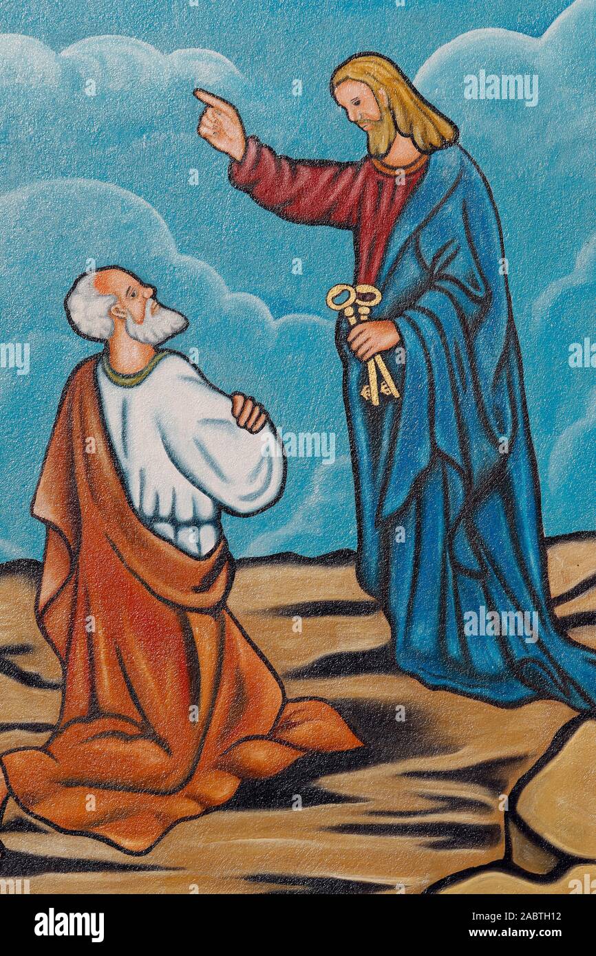 Jesus peter keys hi-res stock photography and images - Alamy