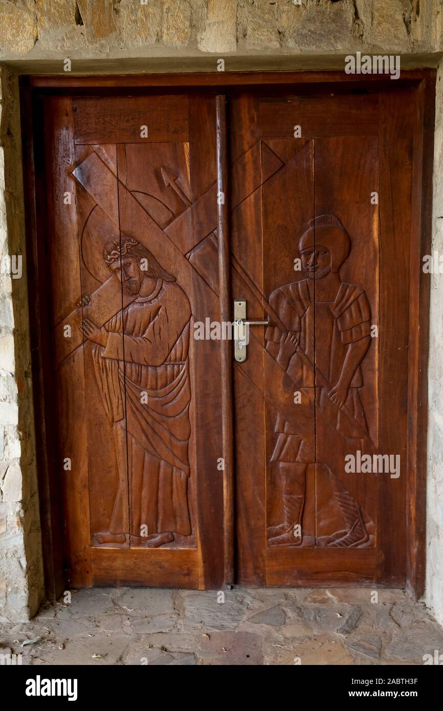 Danyi Dzobegan Ascension abbey, Togo. Door Stock Photo - Alamy