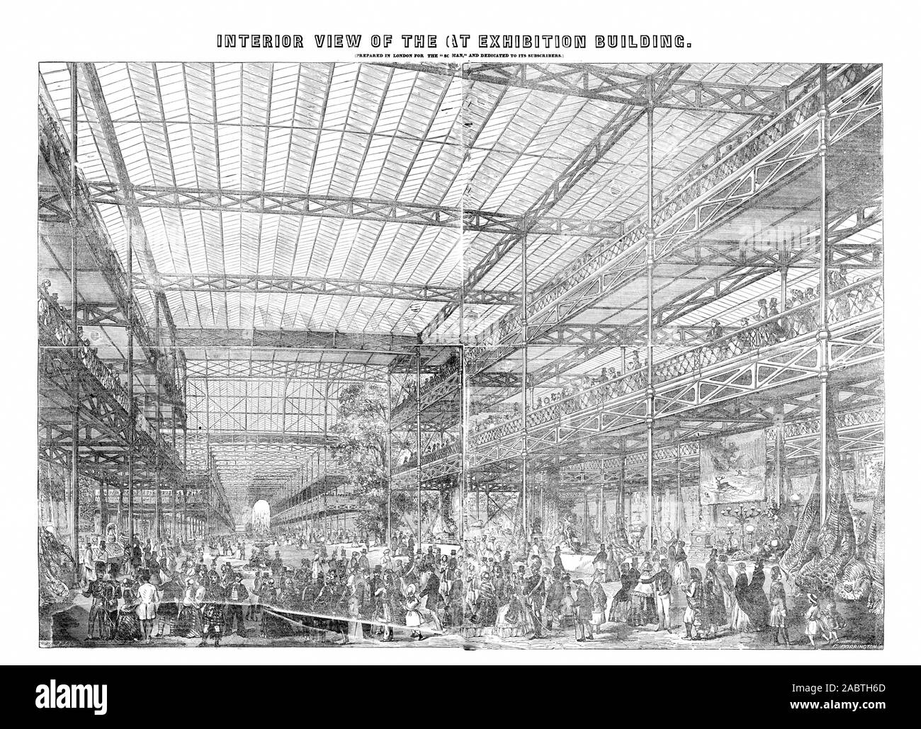1851 industrial exhibition Black and White Stock Photos & Images - Alamy