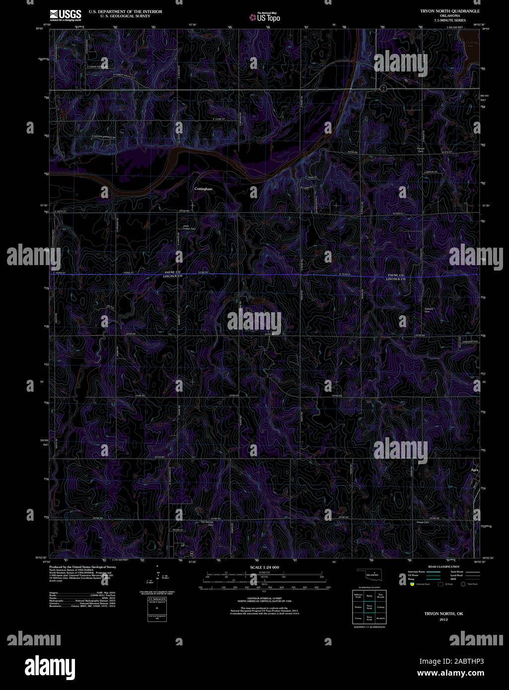 Map of tryon hi-res stock photography and images - Alamy