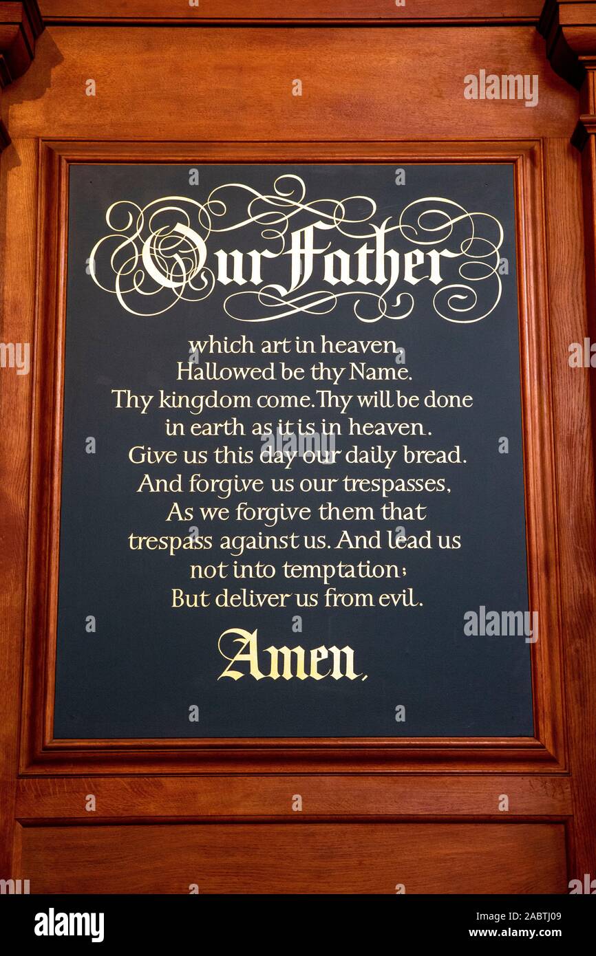 Our father prayer hi-res stock photography and images - Alamy