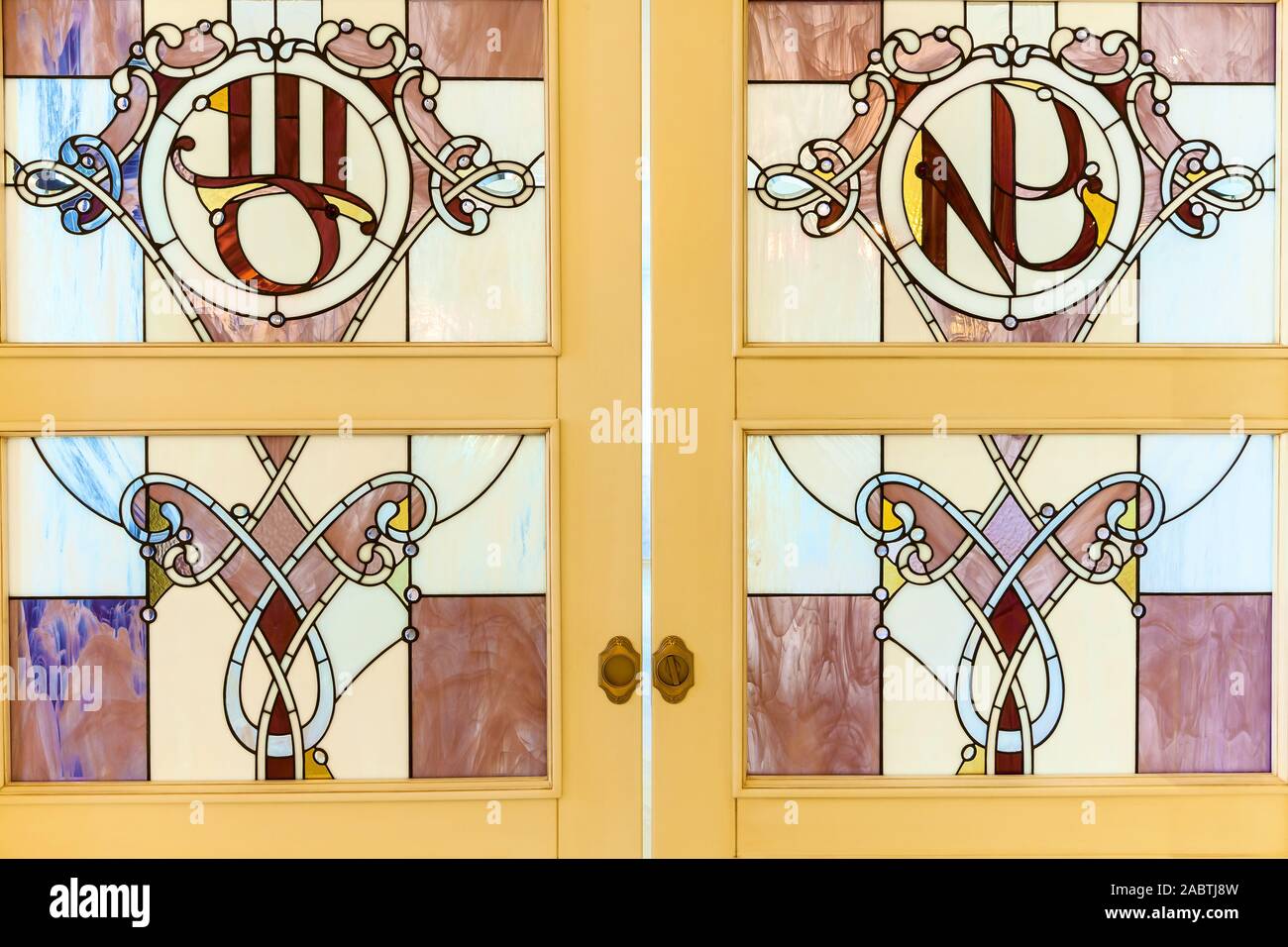 The texture in the pastel colors with medieval stained glass and ...