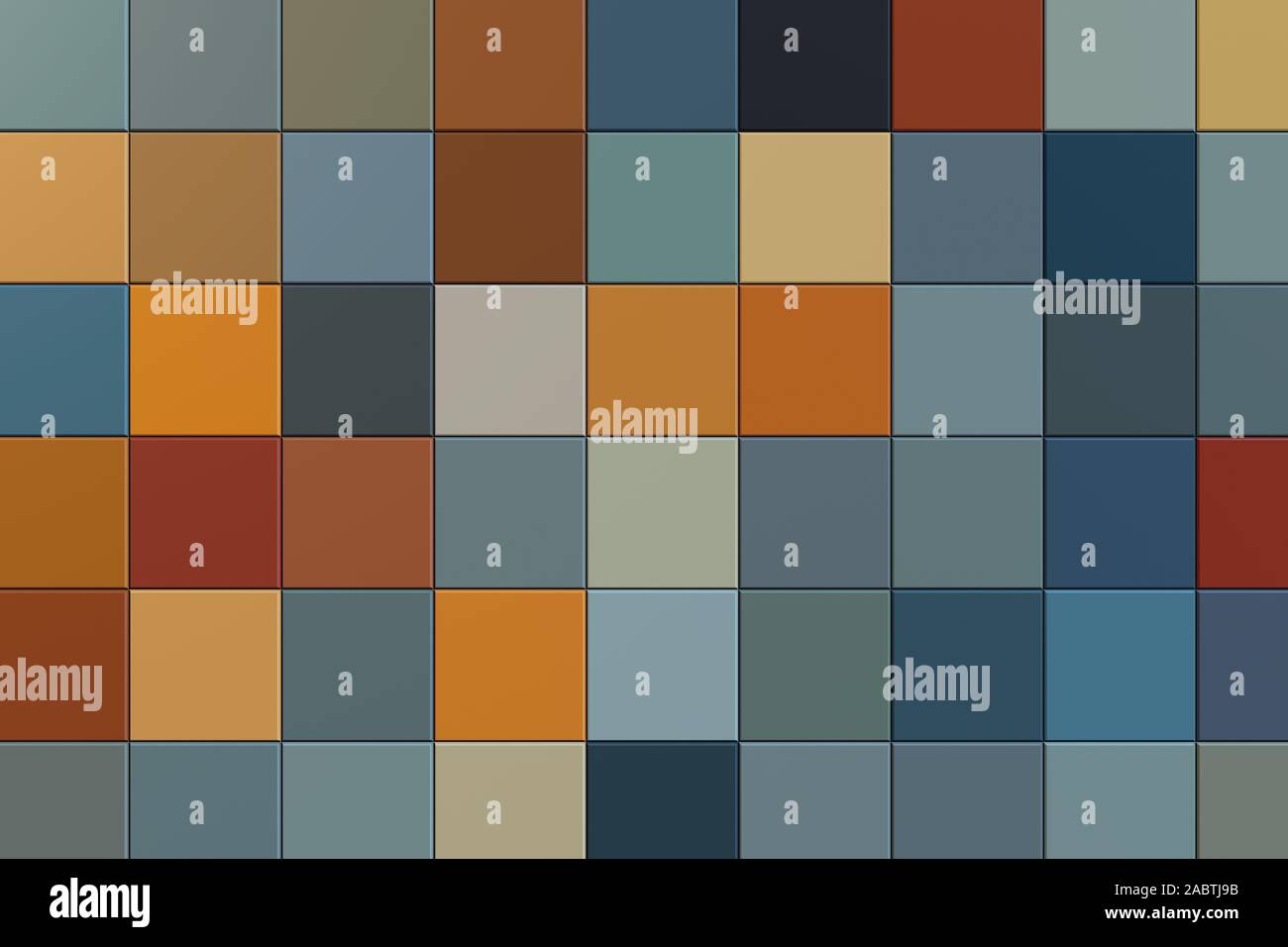 3d rendering of a close-up of colorful ceramic floor made of glazed ...