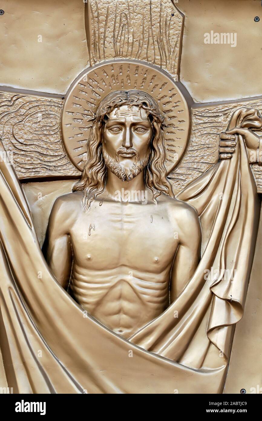 Jesus stripped of his clothes art hi-res stock photography and images ...