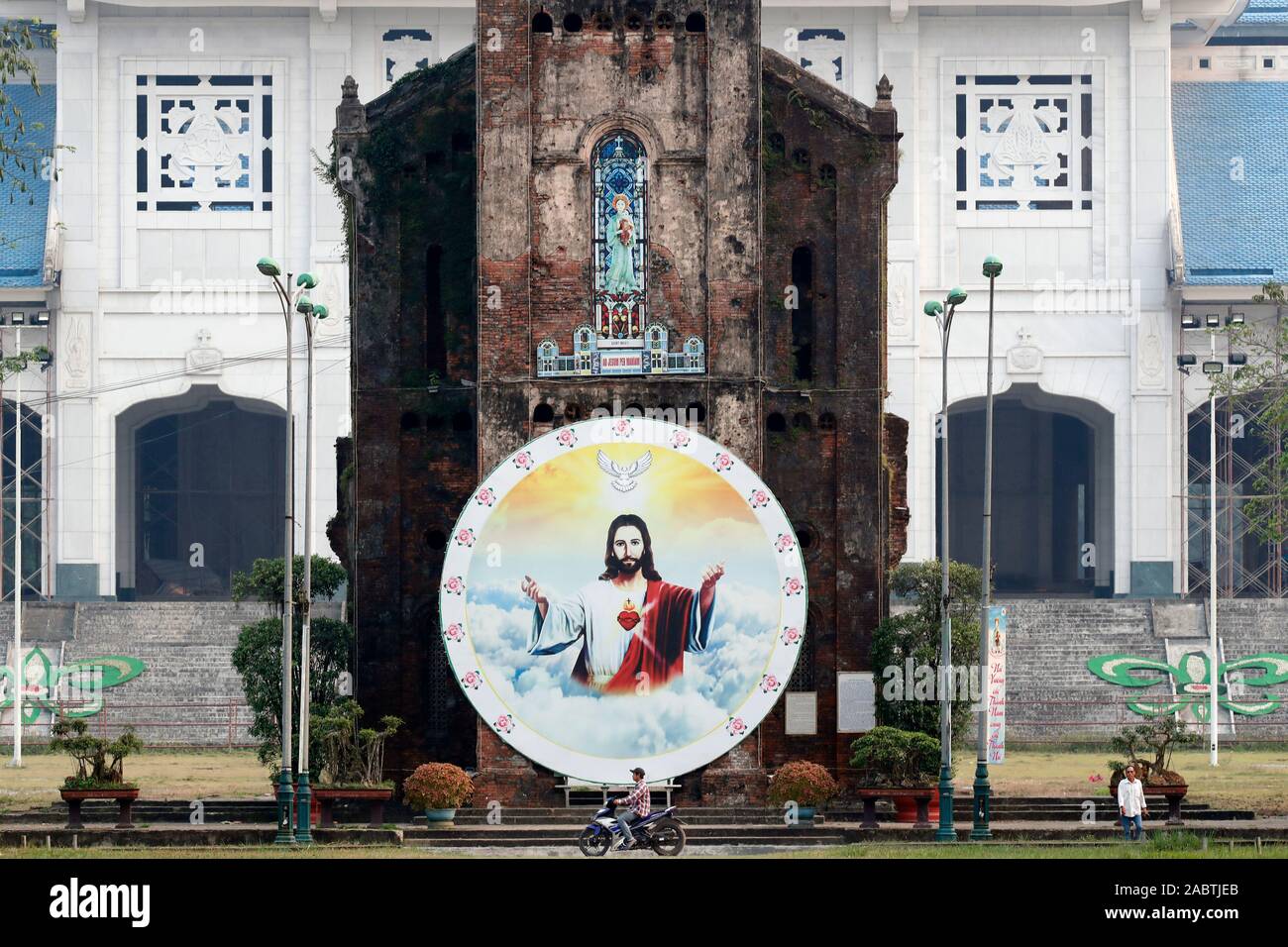 Basilica of Our Lady of La Vang. The old church built in 1928. La Vang ...