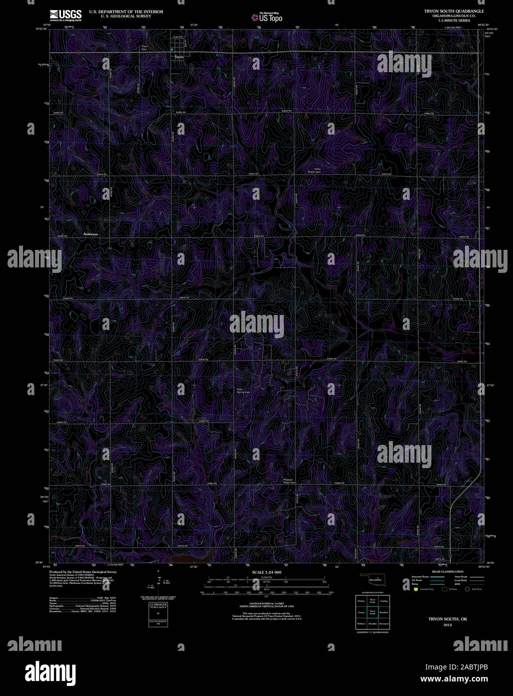 Map of tryon hi-res stock photography and images - Alamy