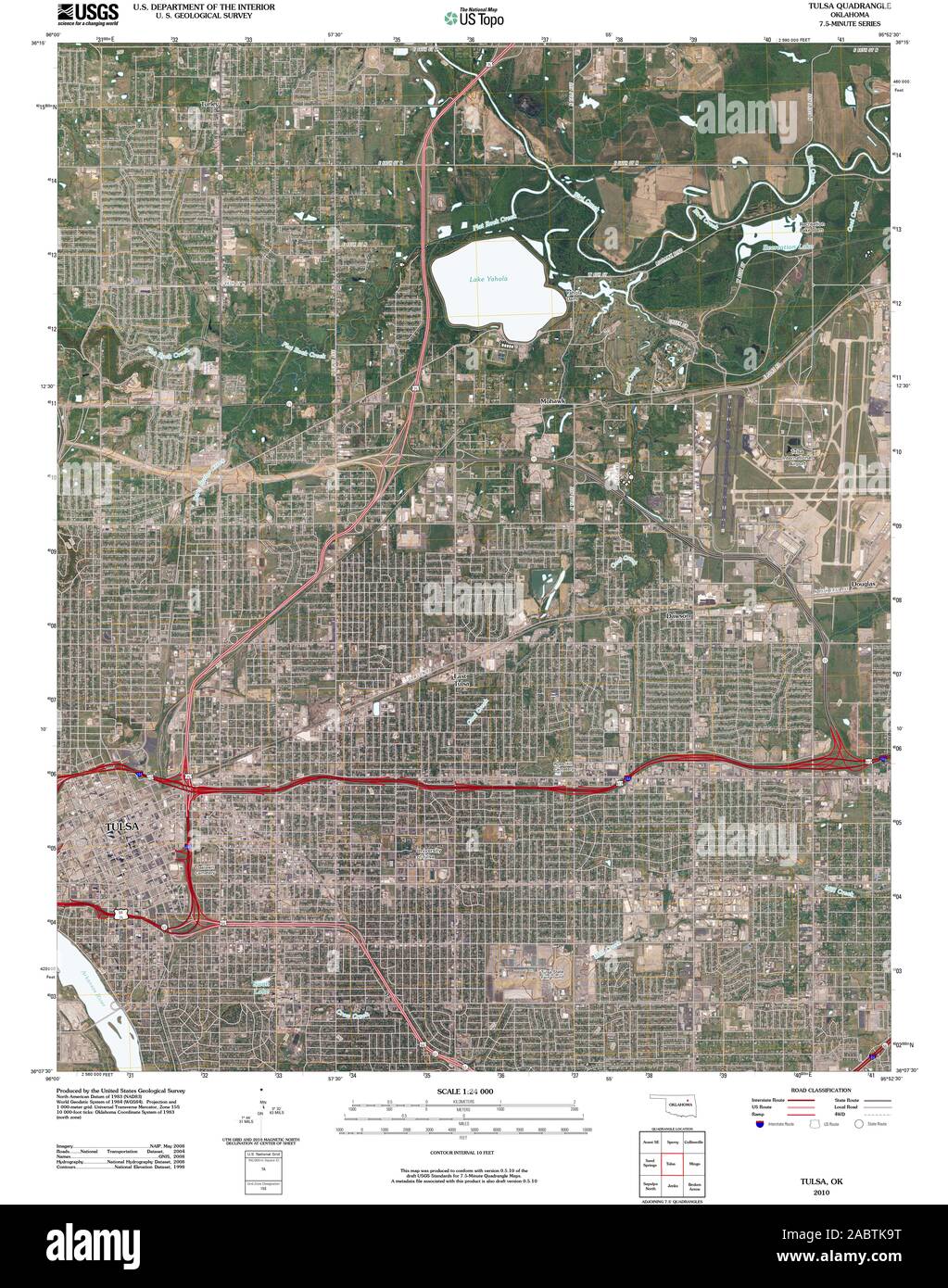 Tulsa map hi-res stock photography and images - Alamy