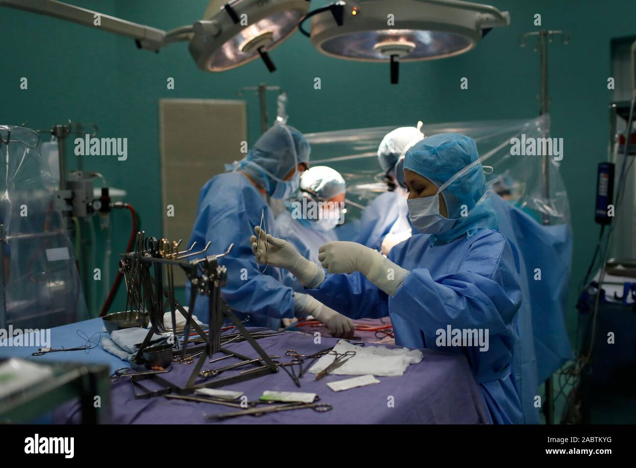 Tam Duc Cardiology Hospital. Operating theater. Cardiac surgery. Ho Chi ...
