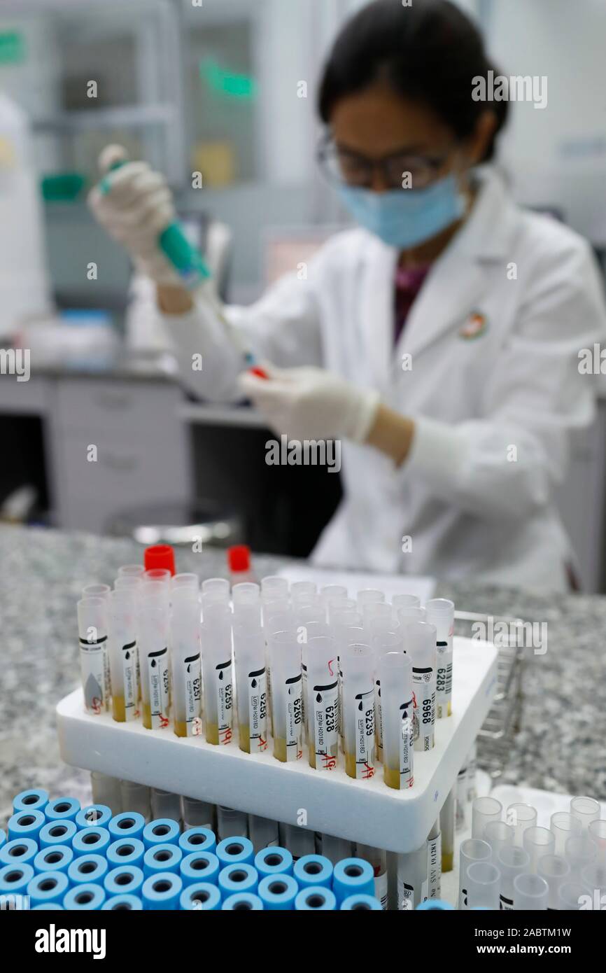 Hospital. Biology laboratory. Ho Chi Minh City. Vietnam Stock Photo - Alamy