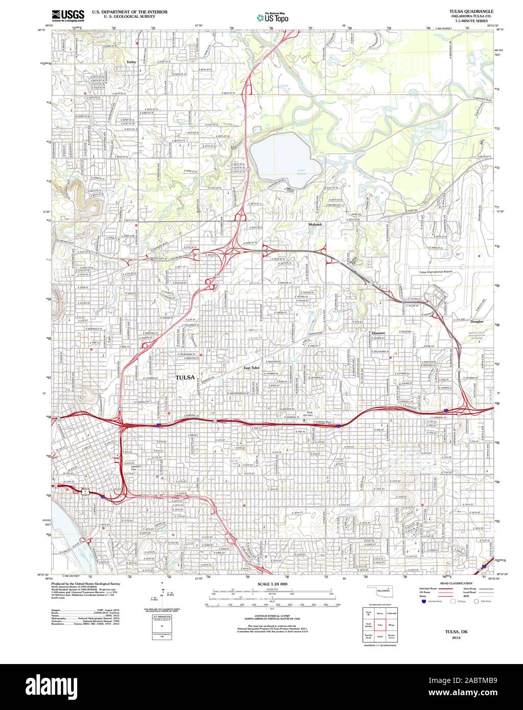 Tulsa map hi-res stock photography and images - Alamy