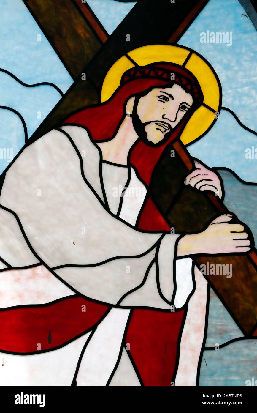Simple Jesus Stained Glass