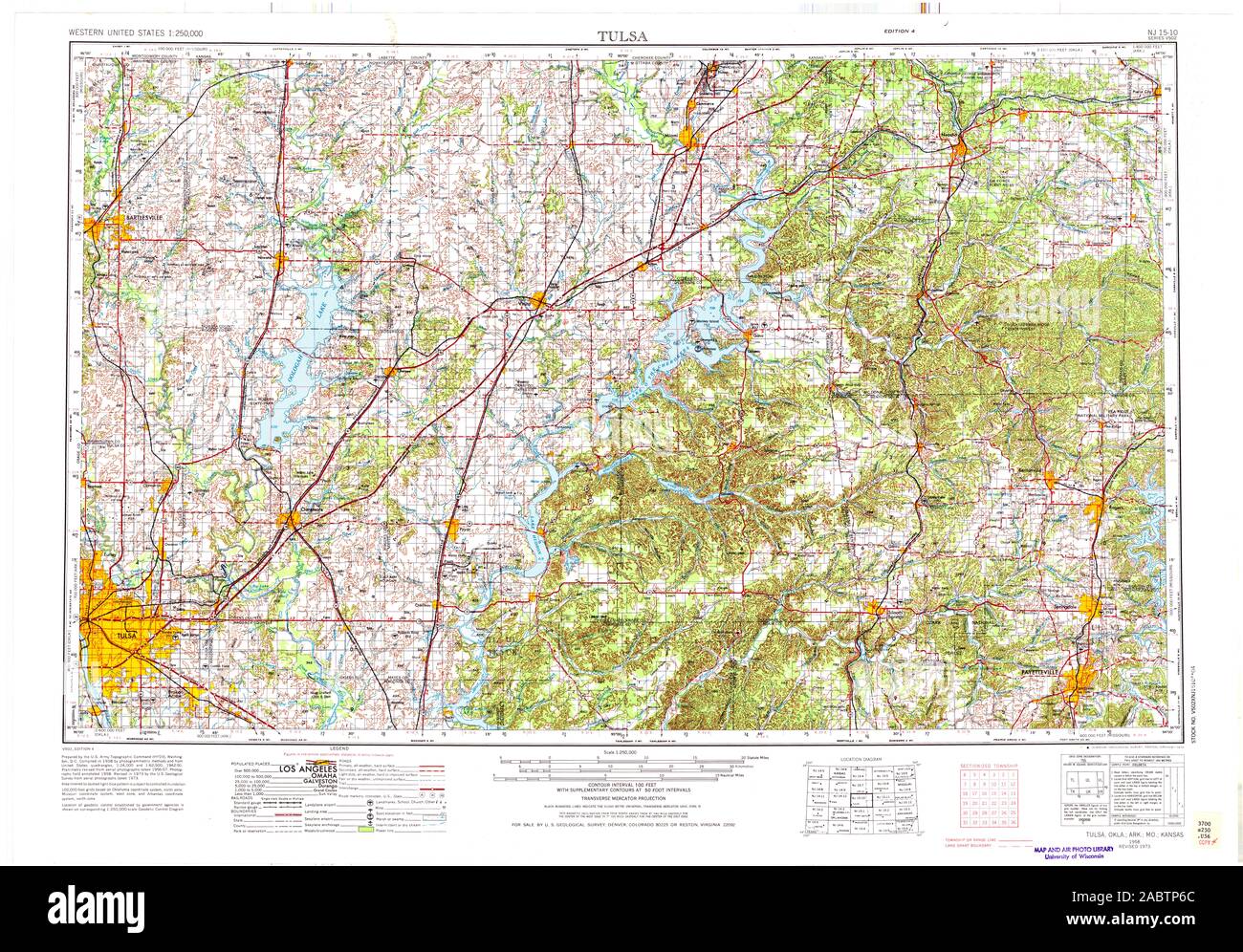 Map of tulsa oklahoma hi-res stock photography and images - Alamy