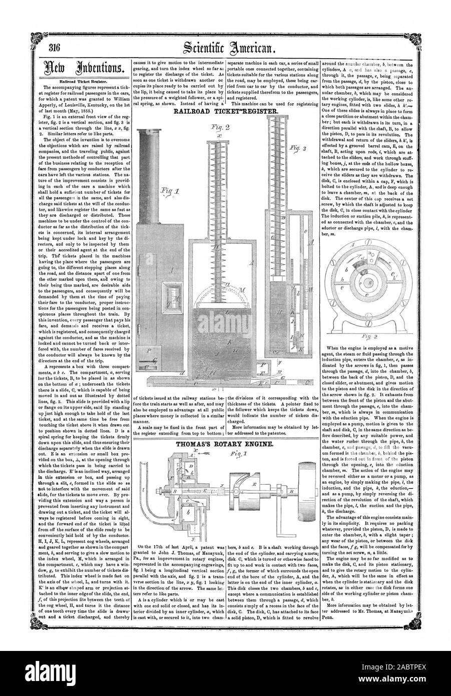 Railroad Ticket Register. RAILROAD TICKETMEGISTER. THOMAS'S ROTARY ...