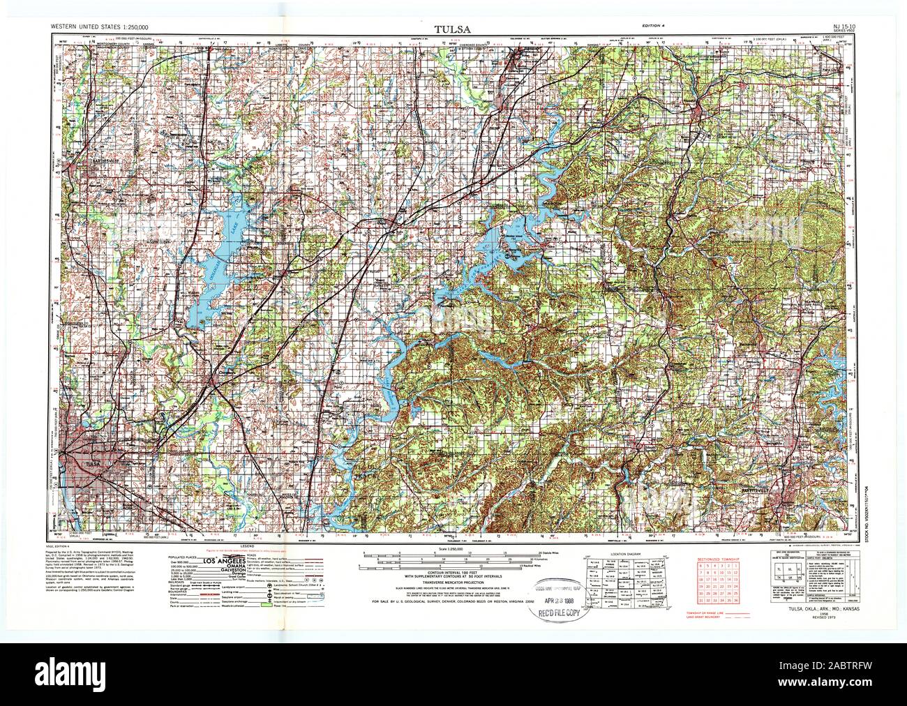 Map of tulsa oklahoma hi-res stock photography and images - Alamy