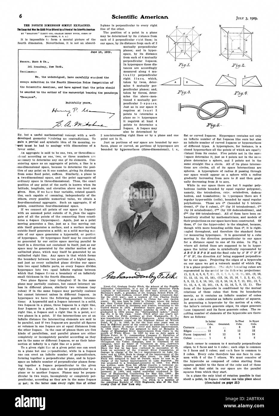 Fourth dimension simply explained hi-res stock photography and images ...