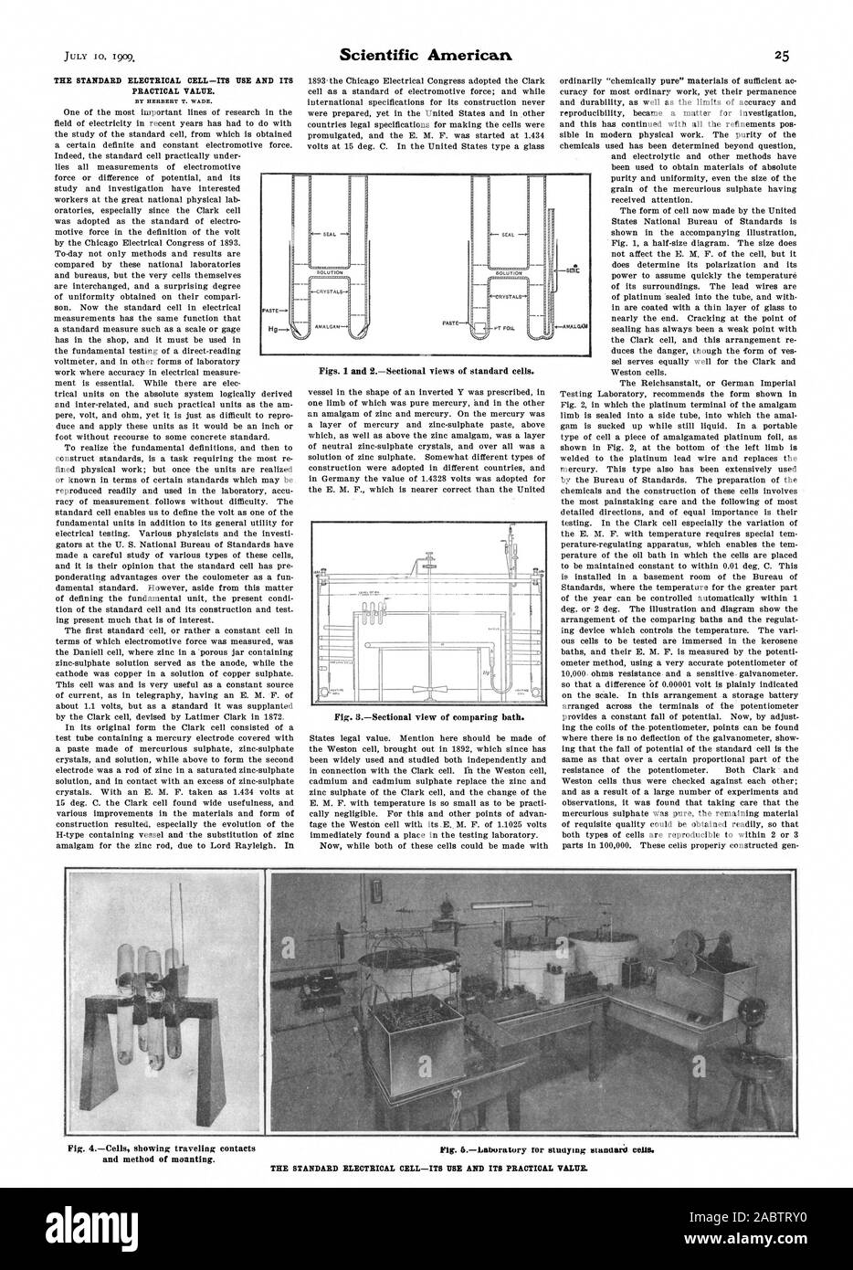 Figs. 1 and 2Sectional views of standard cells. and method of mounting ...