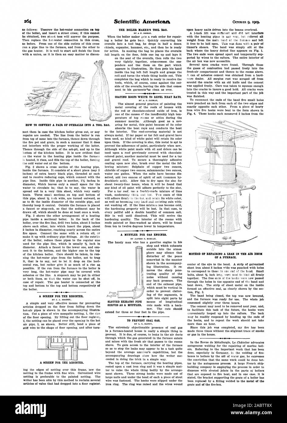 Boiler makers tool bag Cut Out Stock Images & Pictures - Alamy