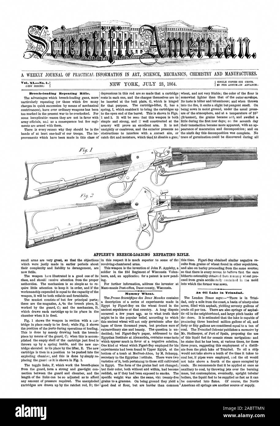 Applebys breech loading repeating rifle hi-res stock photography and ...