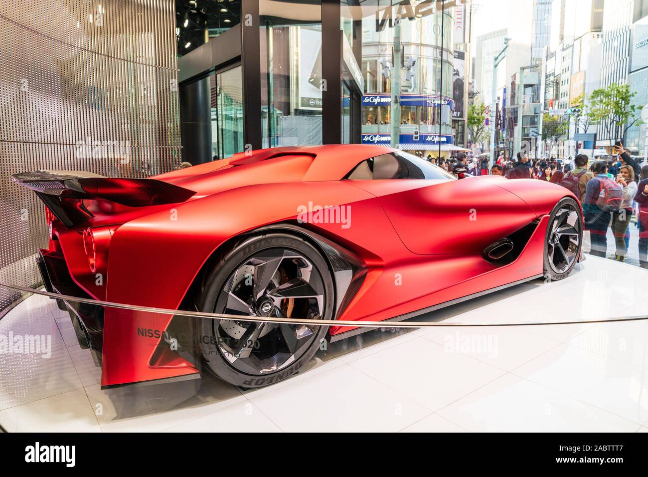Nissan flagship showroom, Ginza, Tokyo. Display of the concept 2020 ...