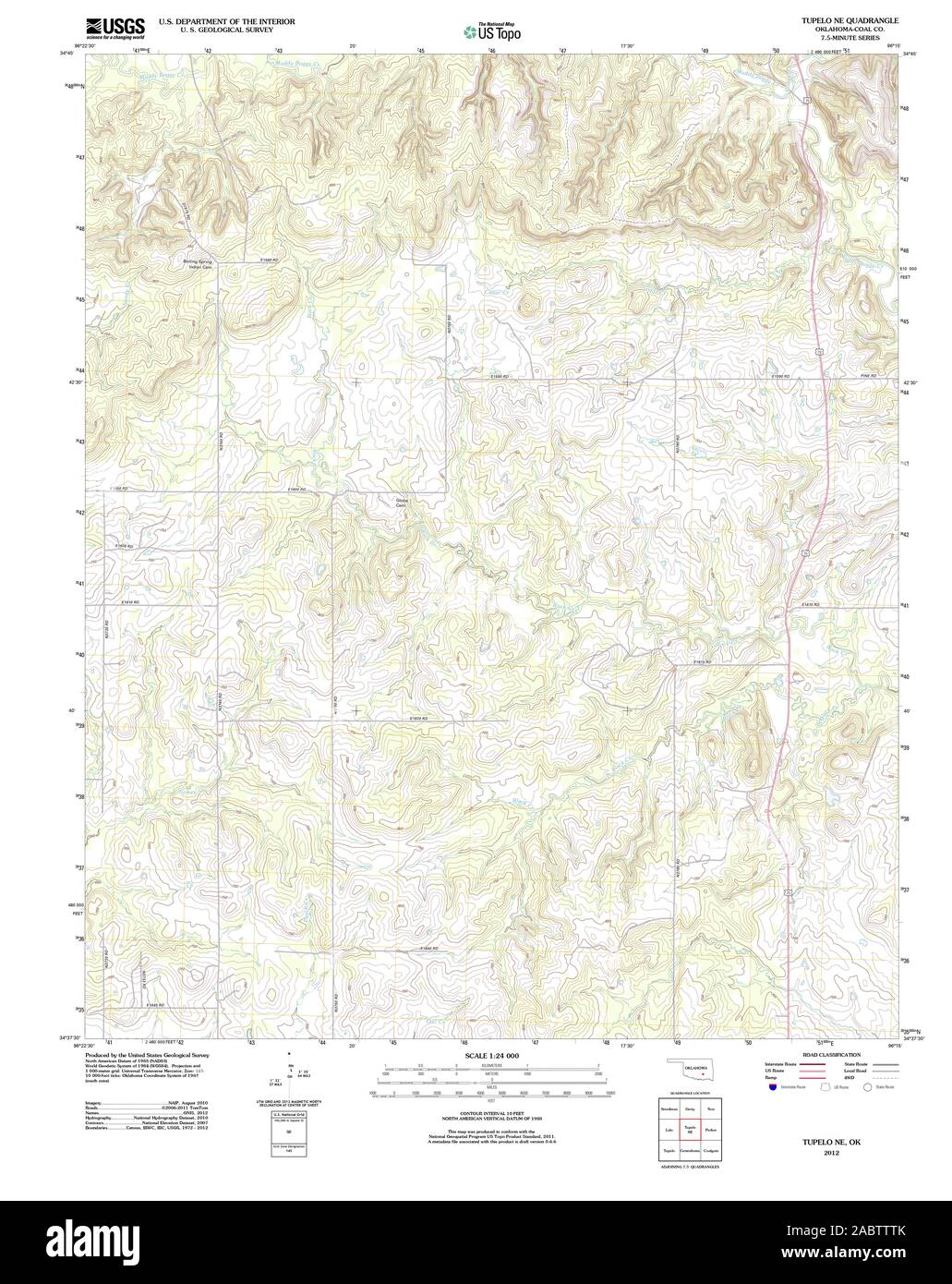 Map of tupelo hi-res stock photography and images - Alamy
