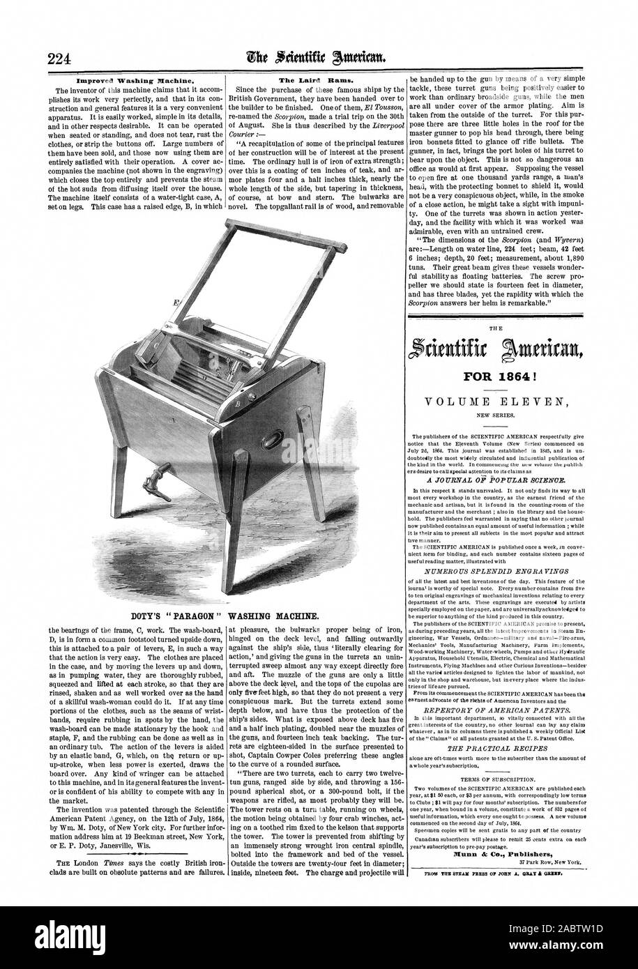 Journal op popular science munn tic co hi-res stock photography and ...