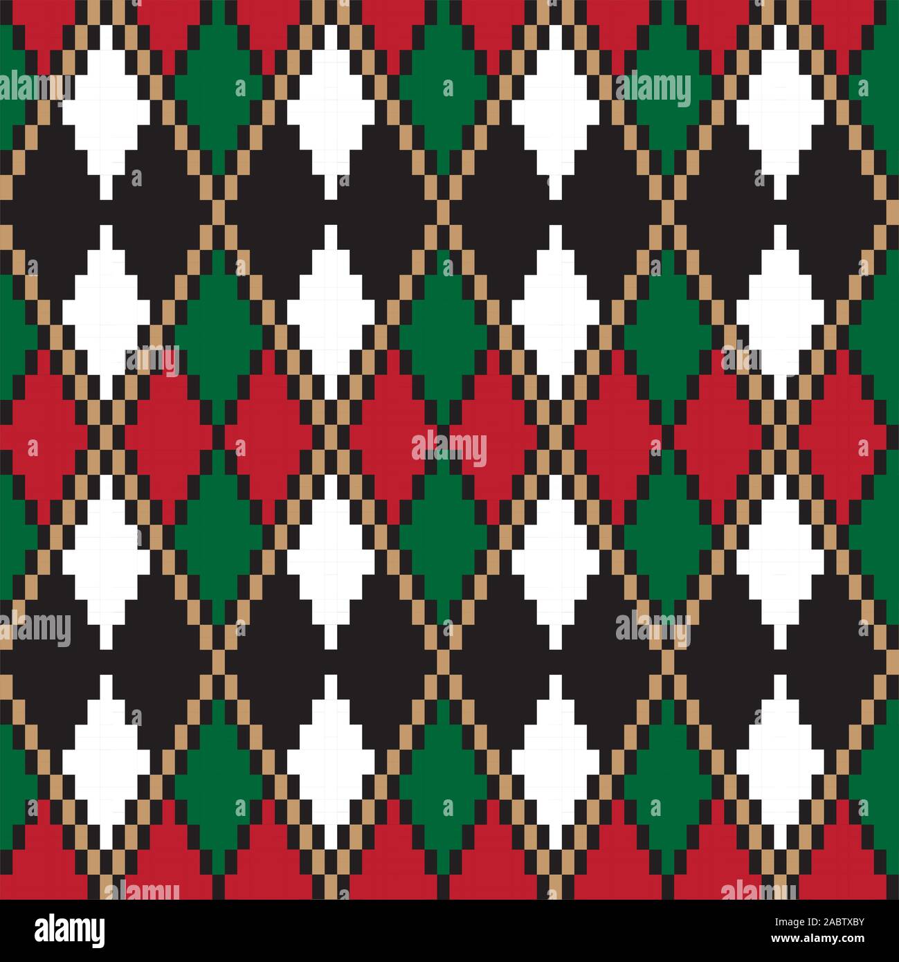 Classic Argyle Seamless Pattern - This is a classic argyle, diamond ...