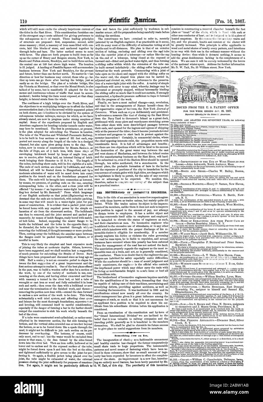 THE BROTHERHOOD OF LOCOMOTIVE ENGINEERS. 0. W. Taft of this city. The ...