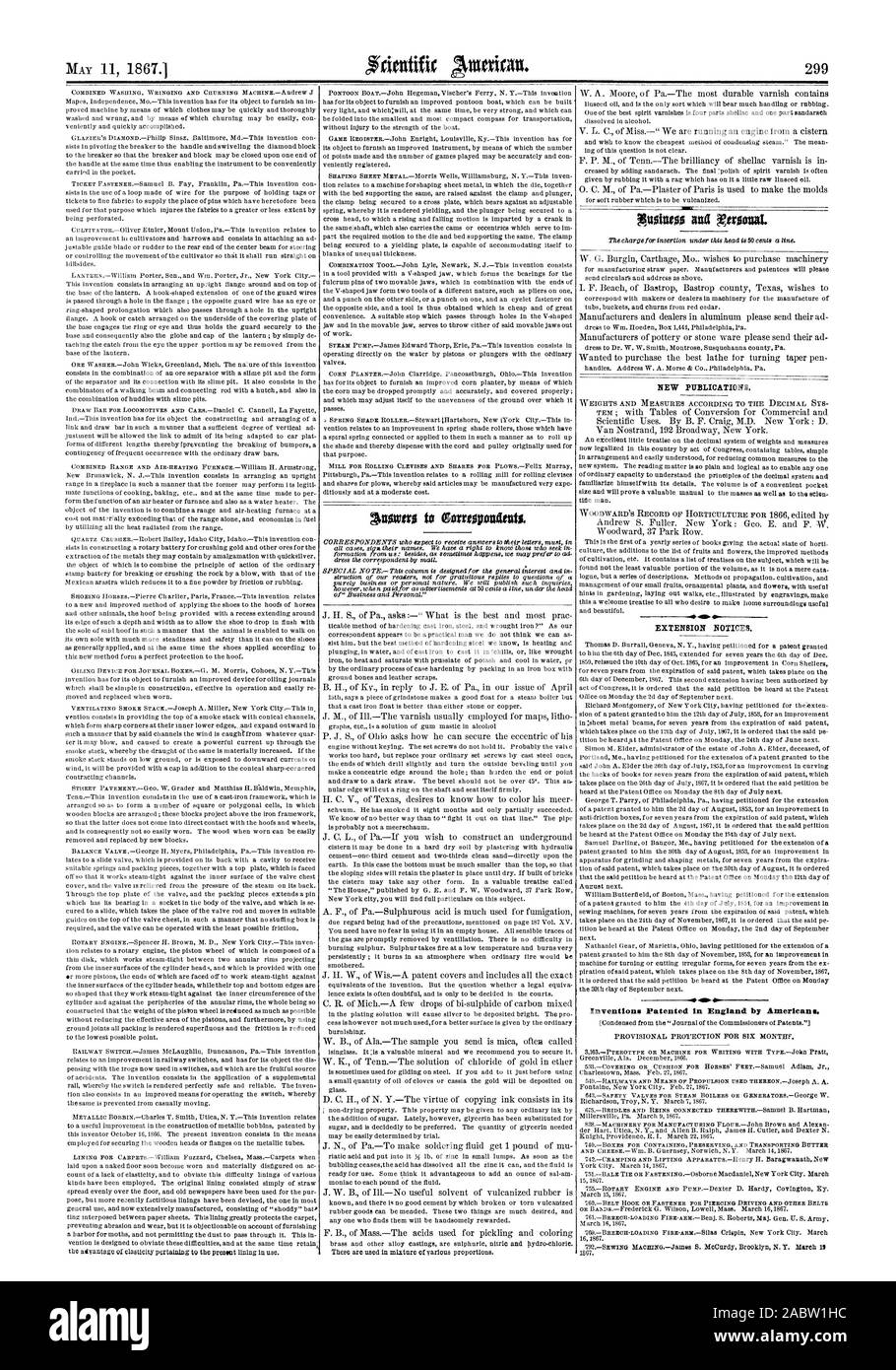 4 inventions patented hi-res stock photography and images - Alamy