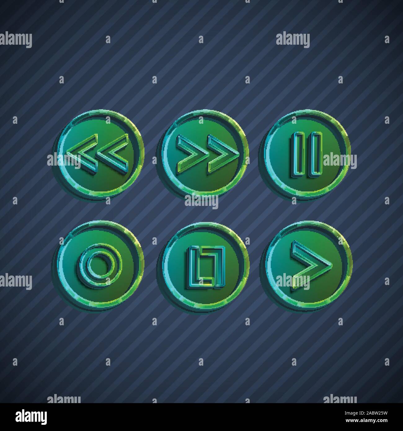 Buttons for players, vector Stock Vector Image & Art - Alamy