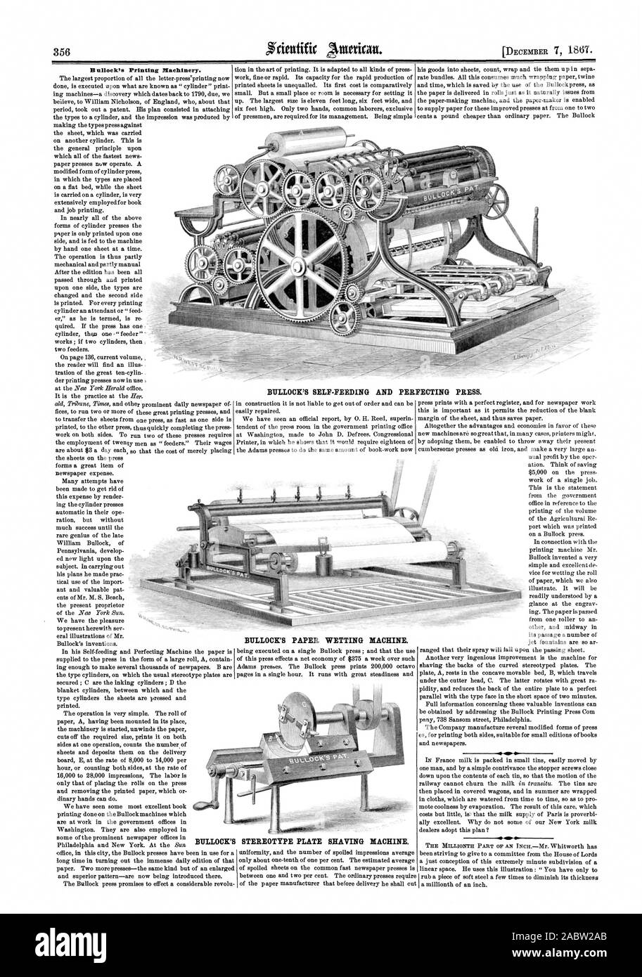 Bullocks stereotype plate shaving machine hi-res stock photography and ...