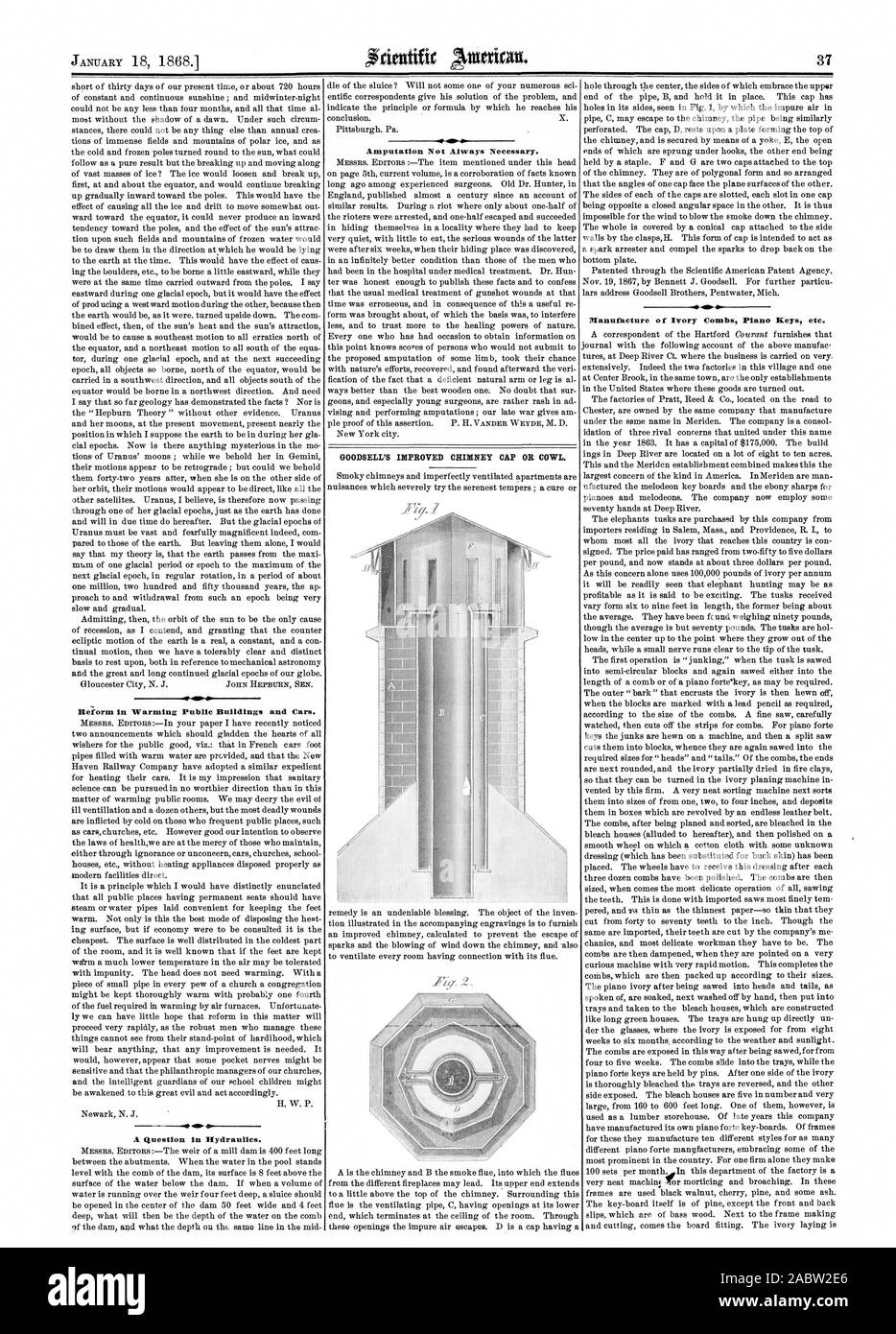 Goodsells improved chimney cap hi-res stock photography and images - Alamy