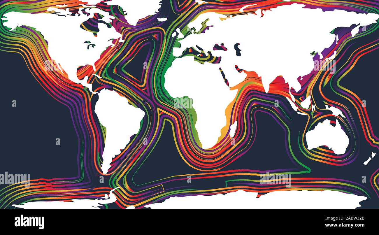 Colorful map of the world, vector illustration Stock Vector Image & Art ...