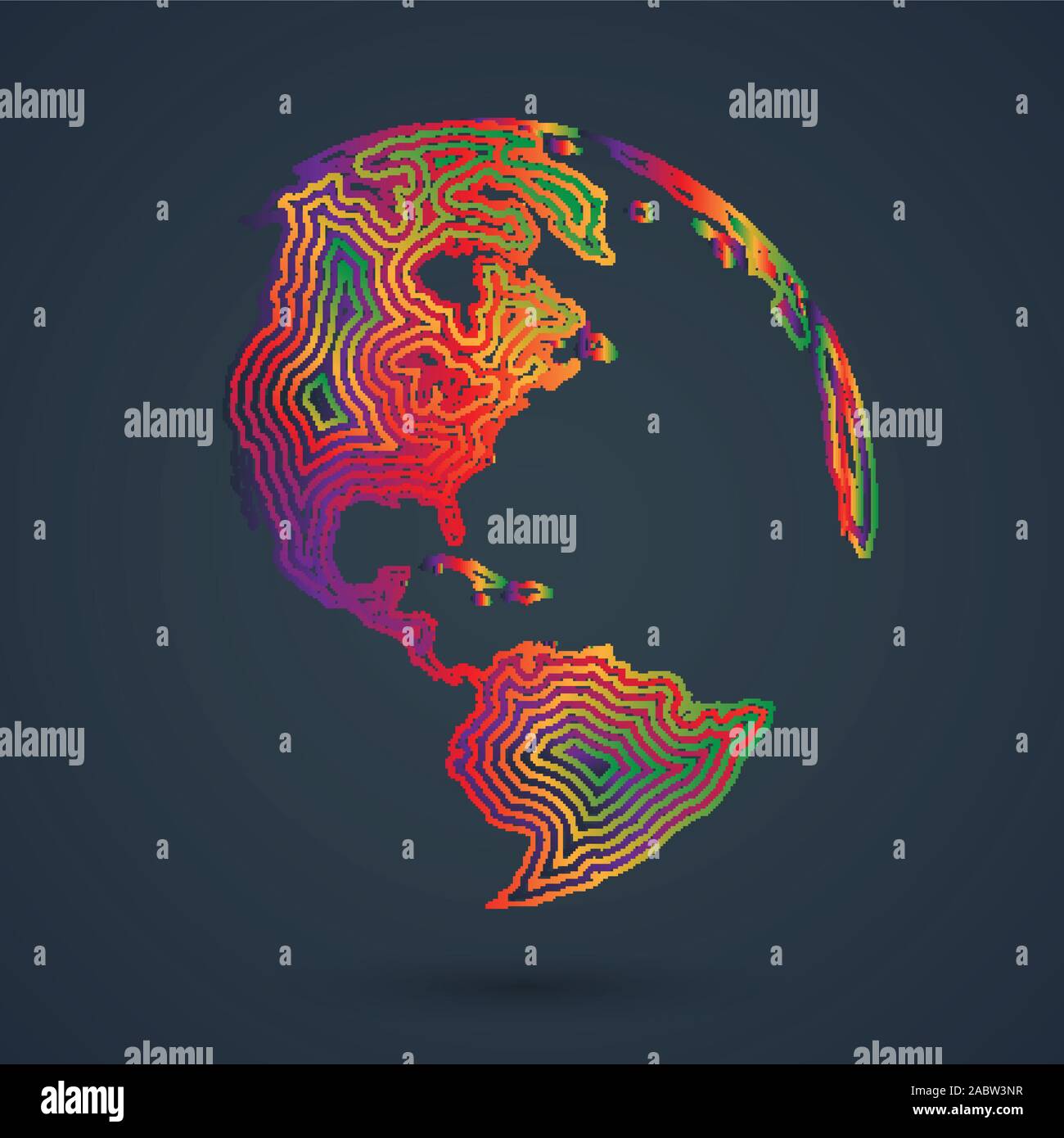Colorful map of the world, vector illustration Stock Vector Image & Art ...