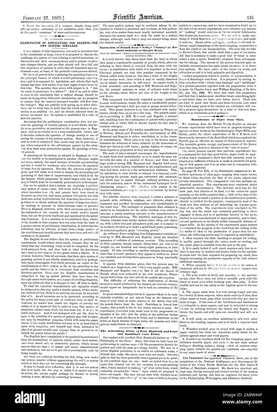 90-19 and Standing's Corn Flour. Paper from Okra. tassic Sudorate of ...