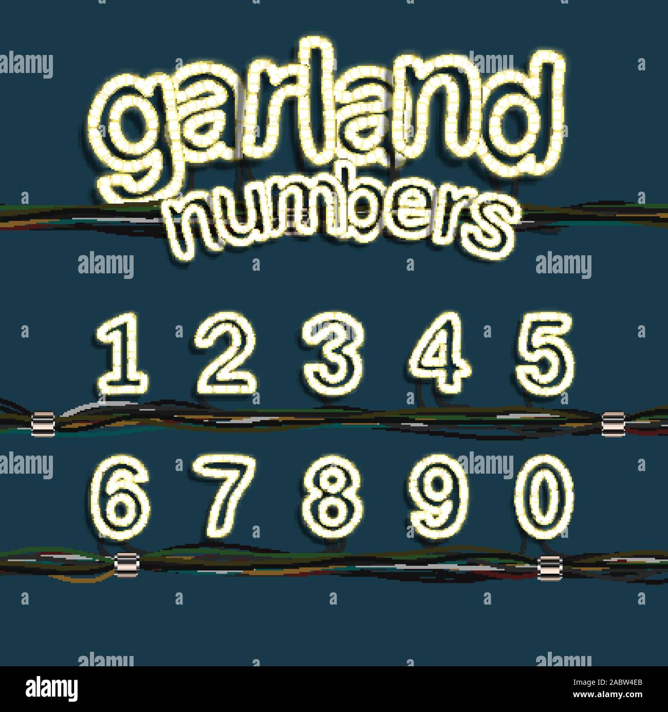 Neon tube lamp set Stock Vector Images - Alamy