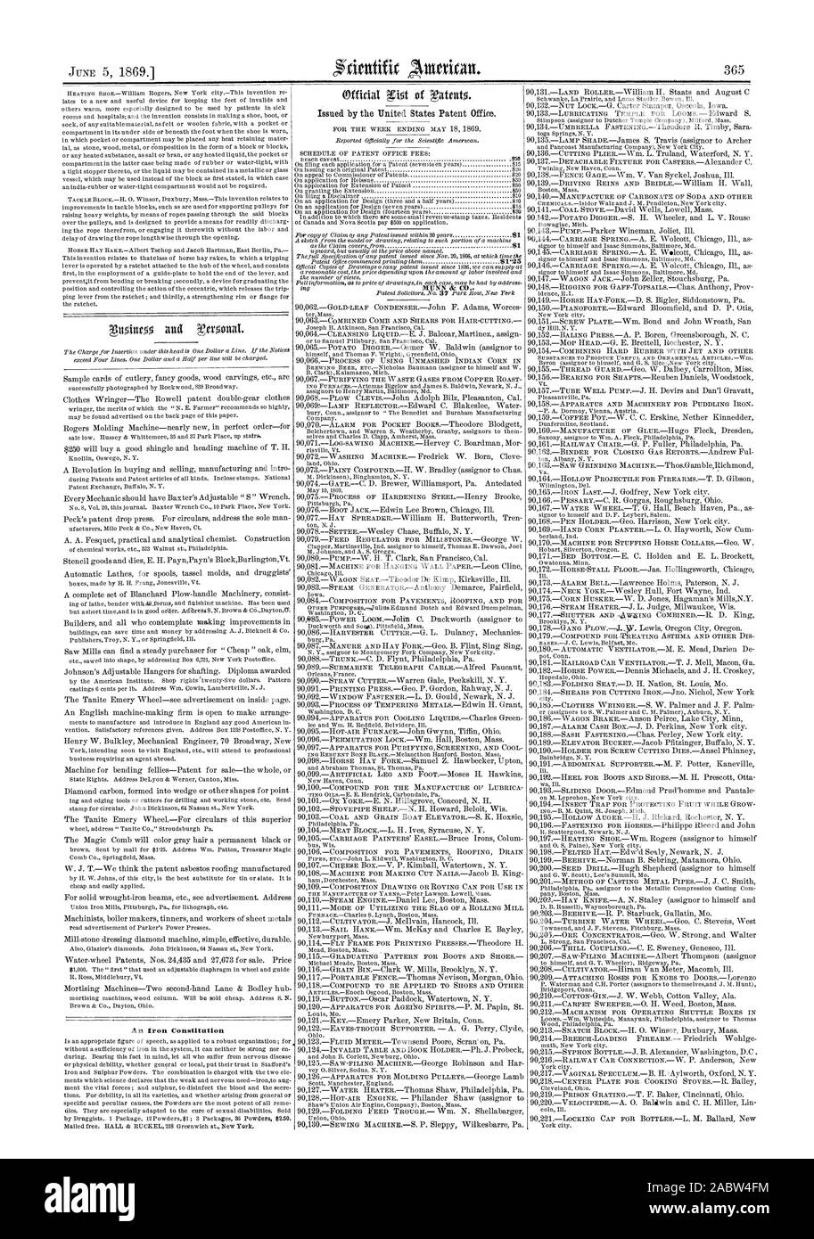 1869 constitution hi-res stock photography and images - Alamy