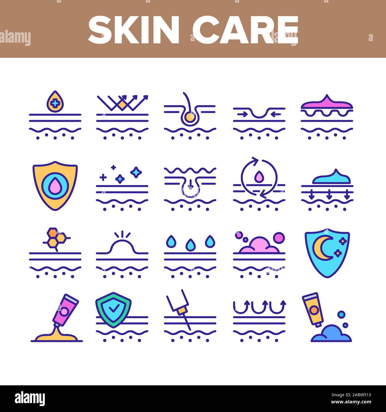 White facial shield Stock Vector Images - Alamy