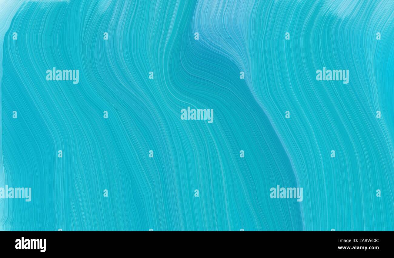 modern soft curvy waves background design with light sea green, dark ...