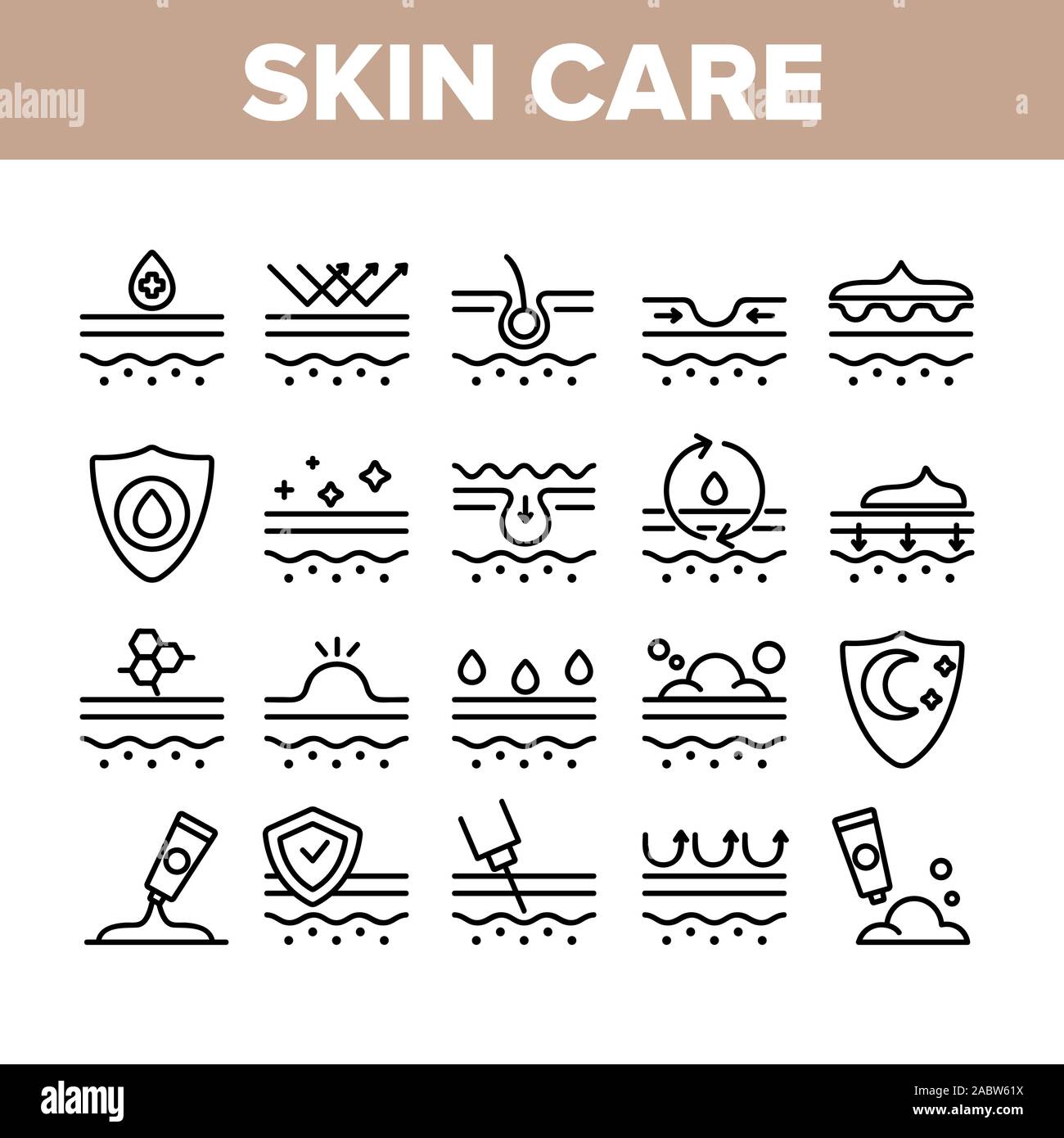 White facial shield Stock Vector Images - Alamy