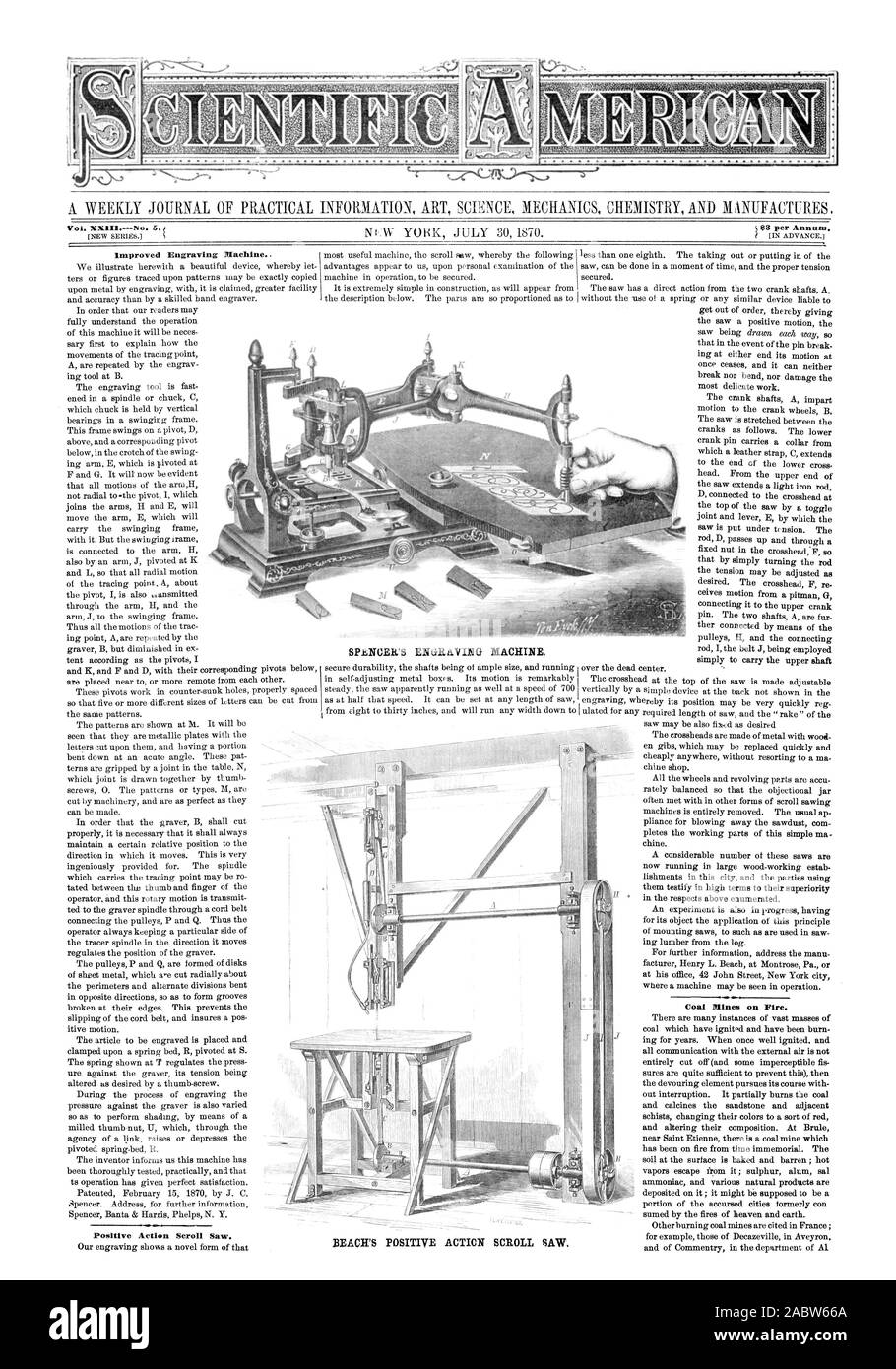 Spencer engraving machine hi-res stock photography and images - Alamy