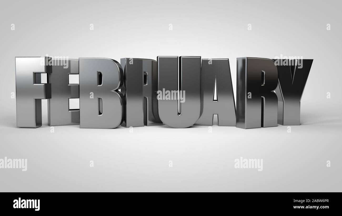 February month calendar hi-res stock photography and images - Alamy