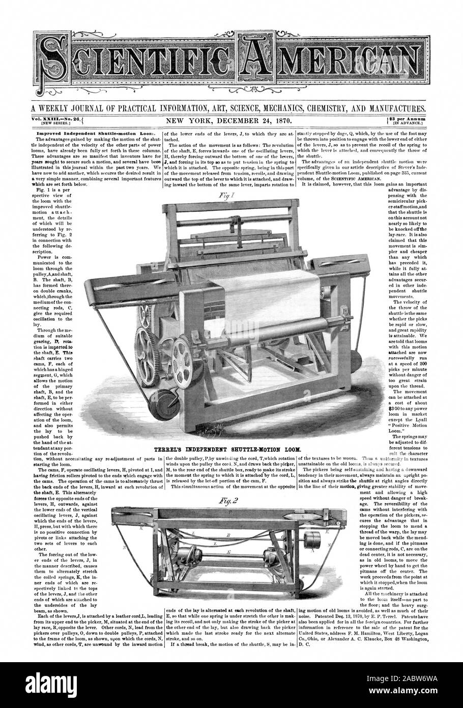 Improved independent shuttle motion loom hi-res stock photography and ...