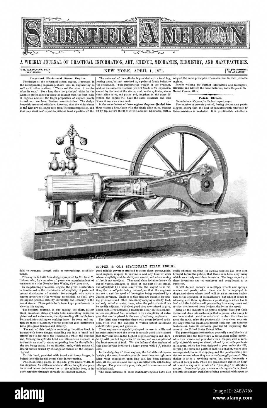 Improved steam engine Cut Out Stock Images & Pictures - Alamy