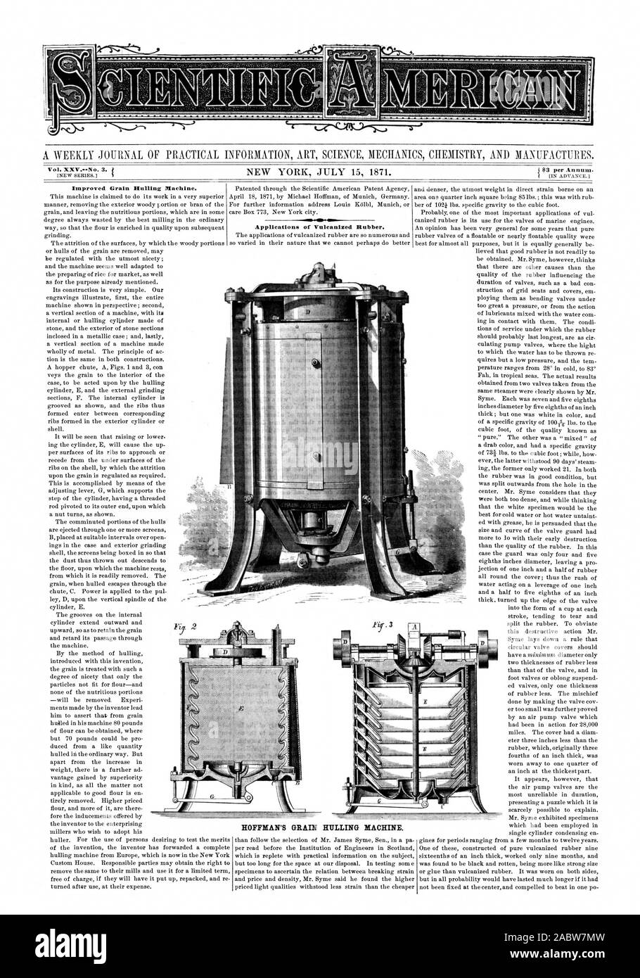 Hoffmans grain hulling machine hi-res stock photography and images - Alamy