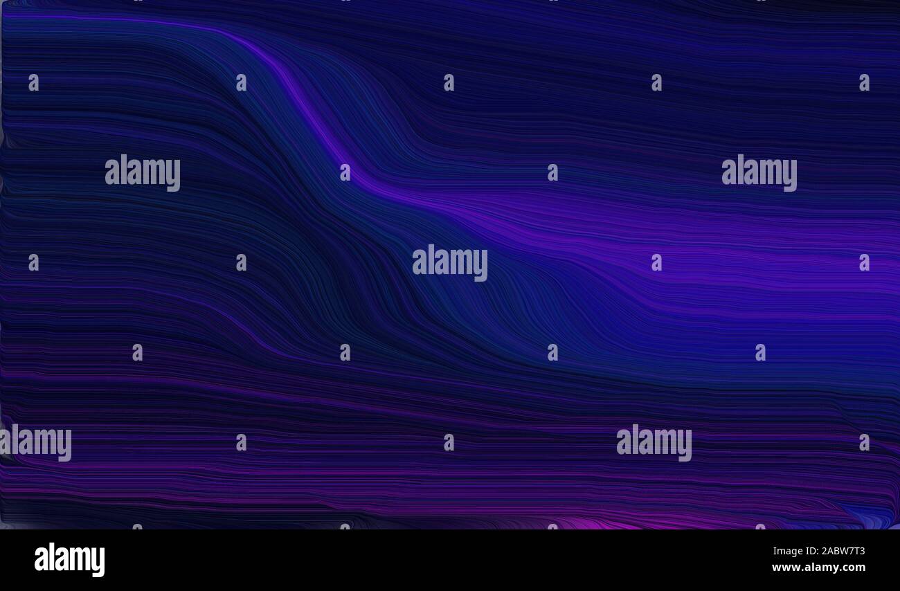 modern waves background illustration with very dark blue, indigo and ...