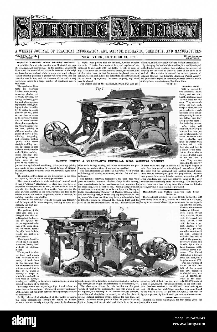 I improved universal wood working machine hi-res stock photography and ...