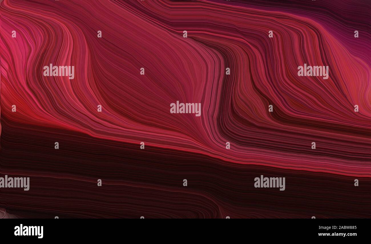 abstract waves illustration with dark pink, very dark red and moderate ...