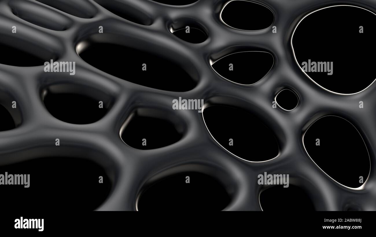 3d metal abstract background forming a cobweb structure. 3d render ...