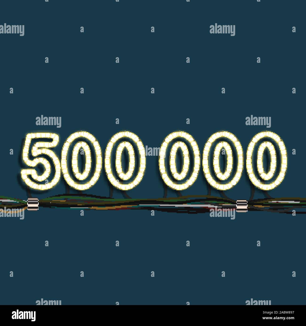 Number 500000 Stock Vector Images - Alamy